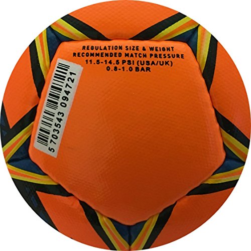Select Sport America Brillant Super Soccer Ball, Orange, Size 5 ...