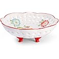 Amazon.com: Ceramic Fruit Bowl or Decorative Pedestal Bowl for Table ...