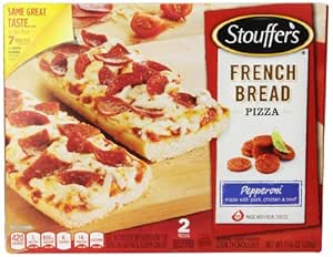 STOUFFER'S Pepperoni French Bread Pizza 2 ct Box (Frozen): Amazon.com ...