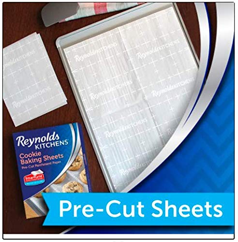 Reynolds Cookie Baking Sheets Non-Stick Parchment Paper, 25 Sheet, 4 ...