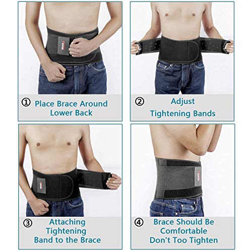FEATOL Back Brace for Lower Back Pain, Back Support Belt for Women ...