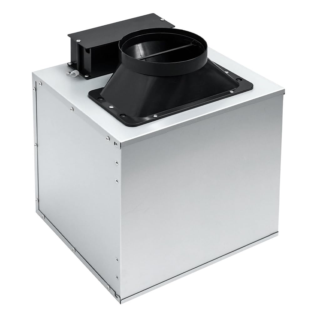 FH FOHOME Super Quiet Range Hood Inline Blower Unit, 4-Speed Exhaust ...
