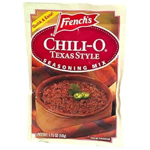 Amazon.com : French's Chili-O Texas Style Seasoning Mix, 1.75-Ounce ...