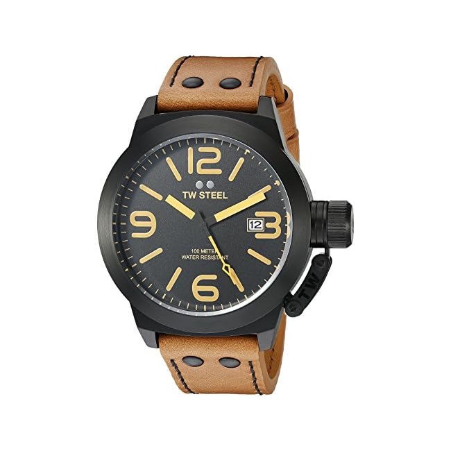 TW Steel Men’s CS42 Analog Display Quartz Brown Watch | PVD Coatings