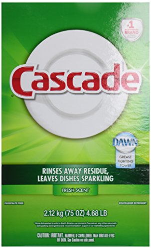 Cascade Fresh Scent Powder Dishwasher Detergent, 75 Ounce - 7 per case ...