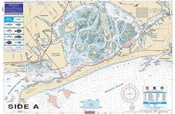 Amazon.com : Waterproof Charts, Coastal Fishing, 62F Raritan Bay and ...