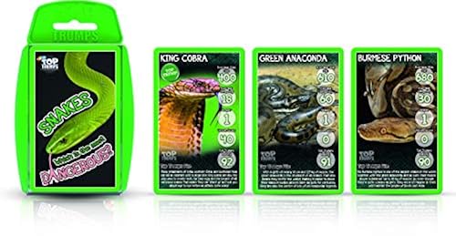 Snakes Top Trumps Card Game in Oman | Whizz Standard Playing Card Decks
