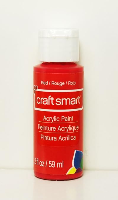 Amazon.com: Craft Smart Acrylic Paint 2 Fl.oz. 1 Bottle Red: Everything ...