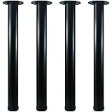 QLLY 20 inch Adjustable Metal Furniture Legs, Square Office Table ...