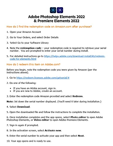 Adobe | Photoshop Elements 2022 | Windows PC Code | Software Download ...