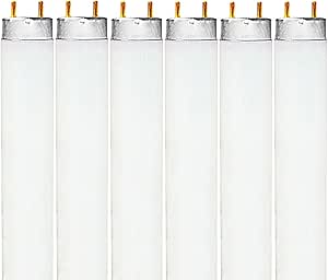 Luxrite F32T8/841 32W 48 Inch T8 Fluorescent Tube Light Bulb, 4100K Cool White, 2800 Lumens, G13 ...