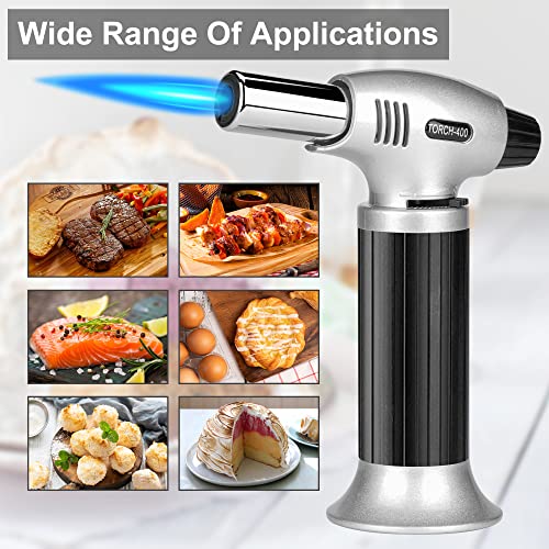 Butane Torch,Kitchen Torch,Refillable Butane Torch,Blow Torch with ...