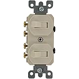 Leviton 5241-T 15 Amp, 120/277 Volt, Duplex Style Single-Pole/3-Way Ac ...