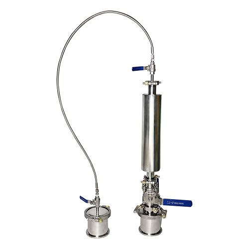 HNZXIB Closed Loop Extractor 0.25LB Stainless Steel Vacuum Chamber/Tube ...