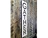 Amazon.com: Vertical Gather Sign 40"t x 10"w- Carved in a Cypress Board ...