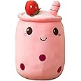 Amazon.com: Boba Tea Plush Pillow, 9.36inch Kawaii Stuffed Boba Milk ...