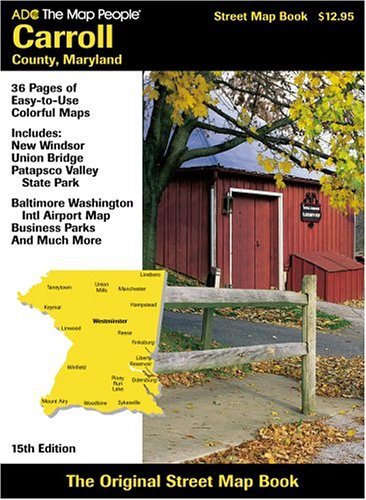 Carroll County Md Atlas: ADC, the Map People: 9780875305646: Amazon.com ...