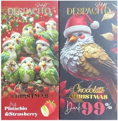 DESPACITO MILK CHOCOLATE WITH STRAWBERRY AND PISTACITO 80G + DARK ...