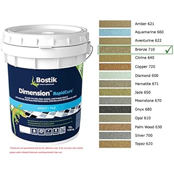 Bostik Dimension StarGlass Grout 710 Bronze 9 lbs - - Amazon.com