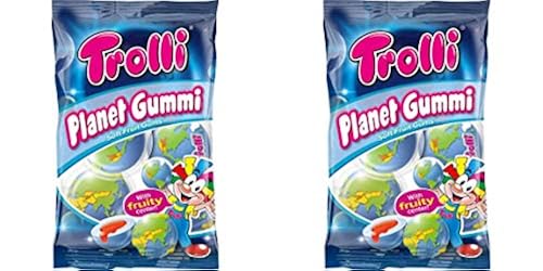 Trolli PLANET GUMMI soft fruit gums with liquid center 1 bag Made in ...