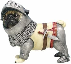 Amazon.com: Protector Knight Armor Pug Figurine: Home & Kitchen