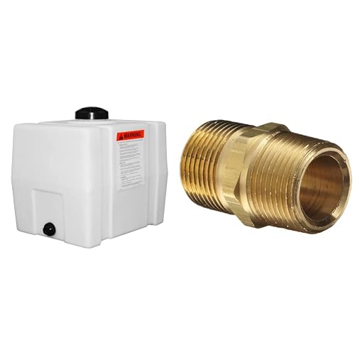 RomoTech 82123909 Horizontal Square Polyethylene Reservoir Water Tank ...