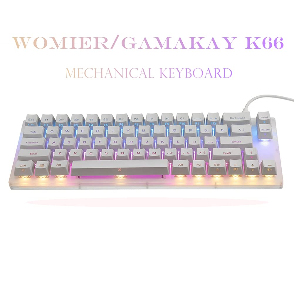 Mua Womier K66 60% Keyboard - Mechanical Keyboard, Hot Swappable Wired RGB Backlit Keyboard ...