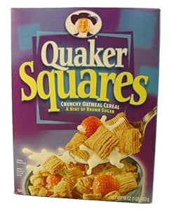 Amazon.com: Quaker Oatmeal Squares Cereal Crunchy Oatmeal Brown Sugar ...