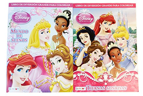 Disney Princess Coloring Set. 2 Disney Princess Spanish Jumbo - Import ...