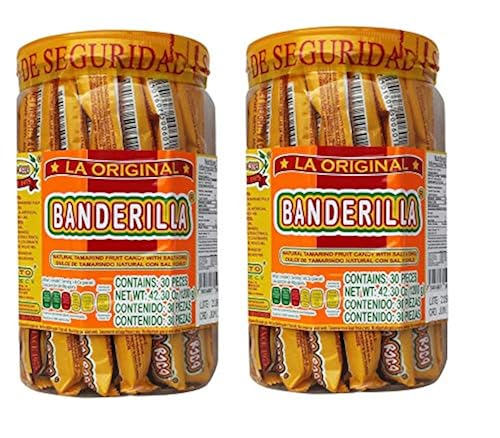 Banderilla Tama-Roca Tamarindo Mexican Candy Sticks. Contains 30 Pieces ...