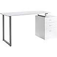 HOMCOM 47" Computer Desk Writing Table Workstation with Multi-Use ...