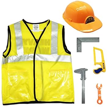 Amazon.com: Child Hard Hat - Ages 2 to 6 - Kids Yellow Safety ...