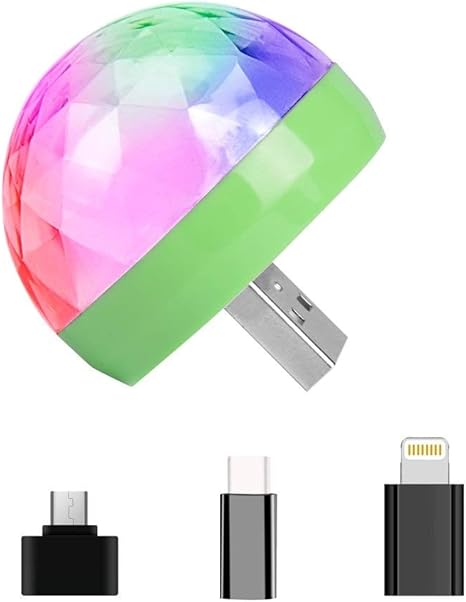Mini USB Disco Light,Portable Home Party Light,DC 5V USB Led Disco Ball ...