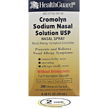 Amazon.com: Cromolyn Sodium Nasal Solution 26mL *Pack of 2 Bottles Only ...