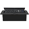 Amazon.com: Jiangce Conference Table Power Hub, Pop up Power Outlet ...