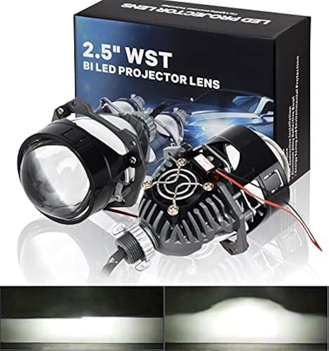 2.5 Inch Bi-LED Projector Lens,Car Headlight Retrofit Kit with Hi/Lo ...