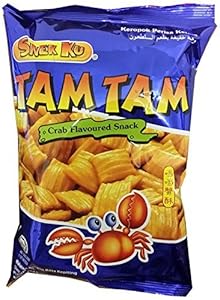 Snek Ku Tam Tam Crispy Wheat Snack (Crab Flavour) 80g: Amazon.co.uk ...