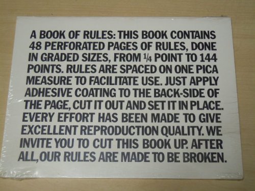 The Book of Rules: Lewis, Arne: 9780912810416: Amazon.com: Books