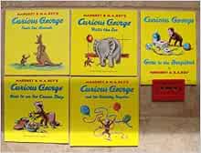 Curious George Set of 5 Books (Goes to an Ice Cream Shop ~ Feeds the ...
