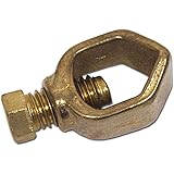 Ground Rod Clamp 5/8" Inch Brass Acorn Grounding Rod Clamp Outdoor ...