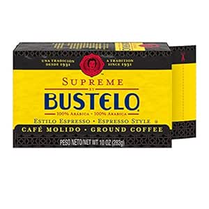 Amazon.com : Supreme by Bustelo Espresso Style Dark Roast Ground Coffee ...