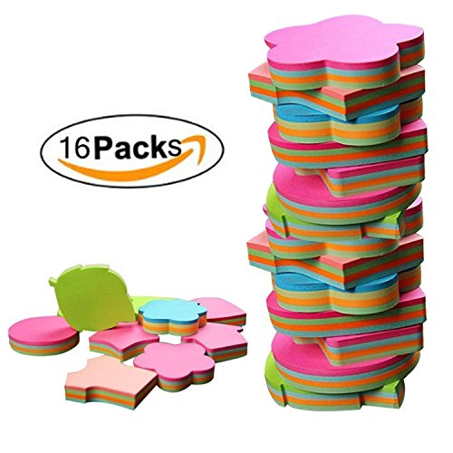 Buy eio Creative Colorful Sticky Notes,Different Shapes Self-Stick ...