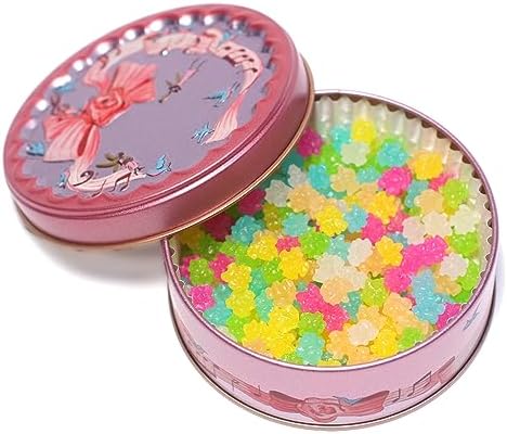 Mayca Moon Konpeito Pretty Round Can Japanese Tiny Sugar Candy Crystal ...