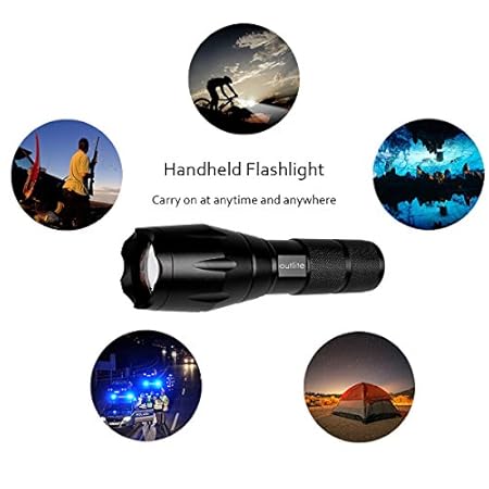 Outlite A100 Portable Ultra Bright LED Handheld Flashlight with ...