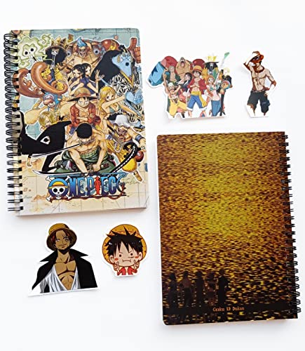 Buy One Piece with 8 free One Piece Stickers & 24 Art Covers in Coated ...