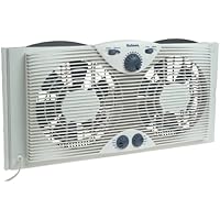 Amazon.com: Holmes Dual 8" Blade Twin Window Fan with Manual Controls ...
