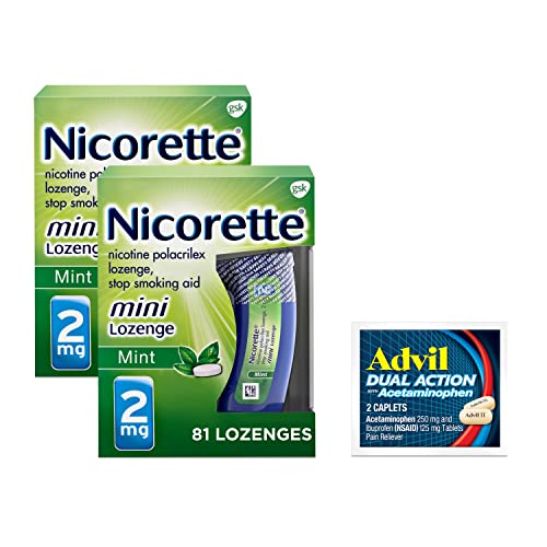 Nicorette 2 mg Mini Nicotine Lozenges to Help Stop Smoking - Mint ...