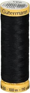 Amazon.com: Gutermann Natural Cotton Thread 110 Yards-Black