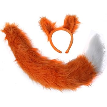 Amazon.com: Oversized Fox Ears & Tail Costume Set: Clothing