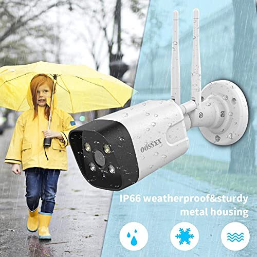 {Dual Antennas Wireless Enhanced & 2K 3.0MP} AI Detected Outdoor Wireless Security Camera (2pcs ...